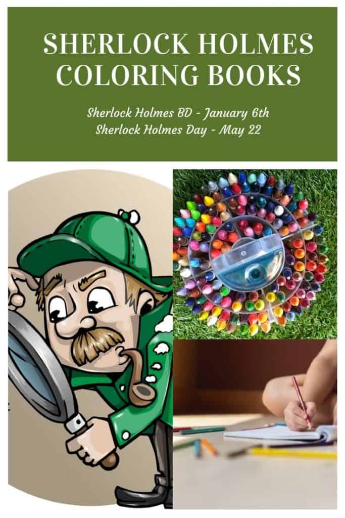 Sherlock Holmes Mysteries Coloring Book for Adults