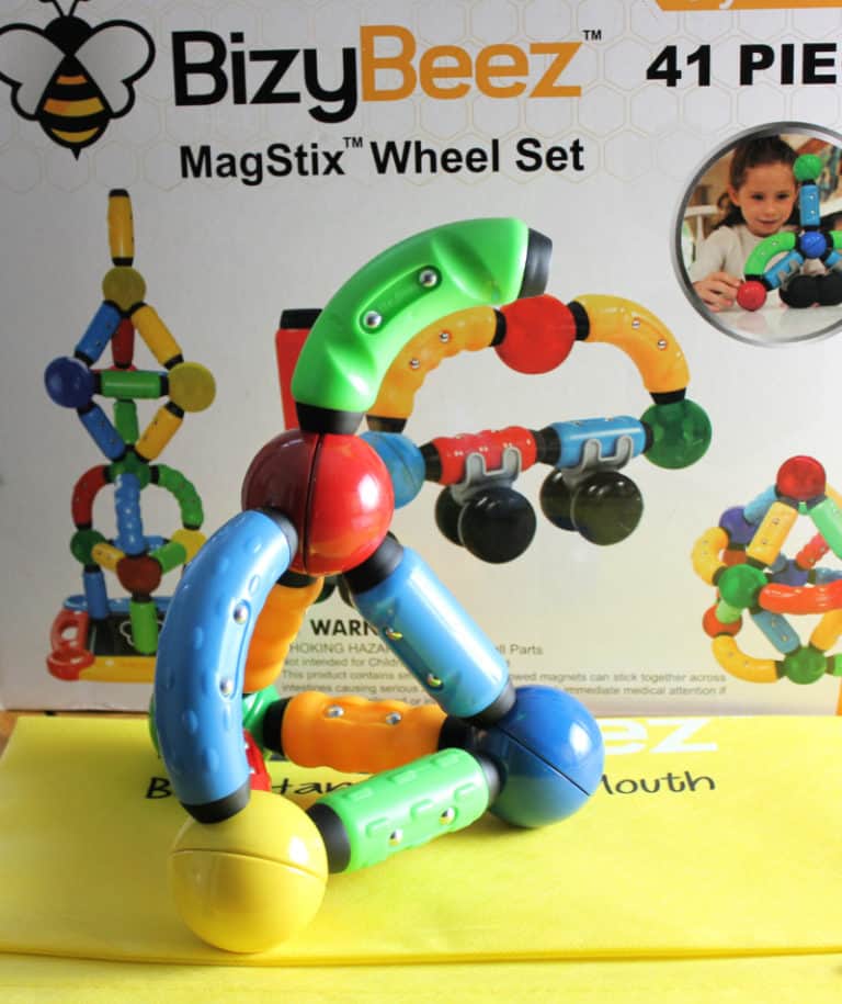 Creative Play with Bizy Beez MagStix Wheel Set - In Our Spare Time