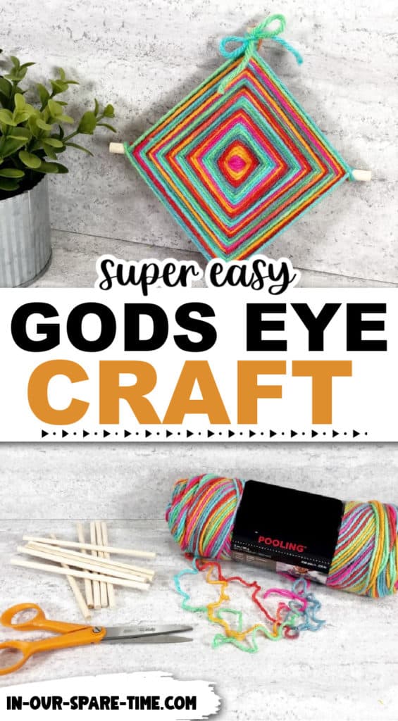 How to Make a God's Eye Craft with Kids (Easy Yarn Craft) - In Our ...